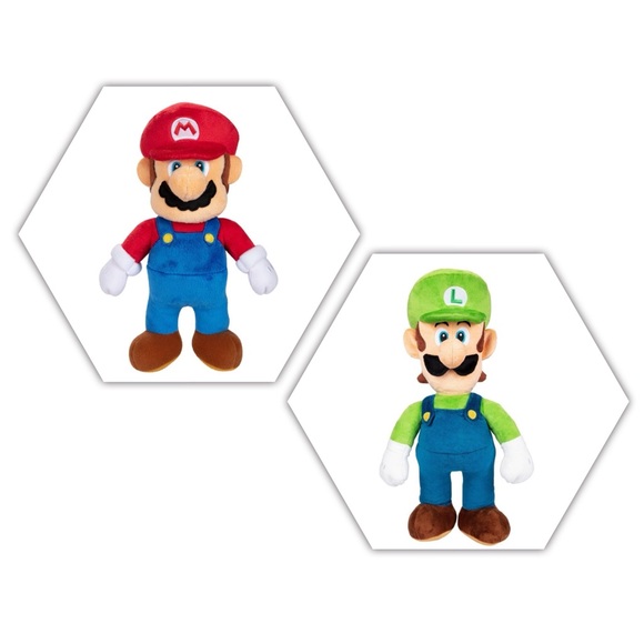 Nintendo | Toys | New Super Mario Brothers Mario Luigi 9 Plush Figures ...